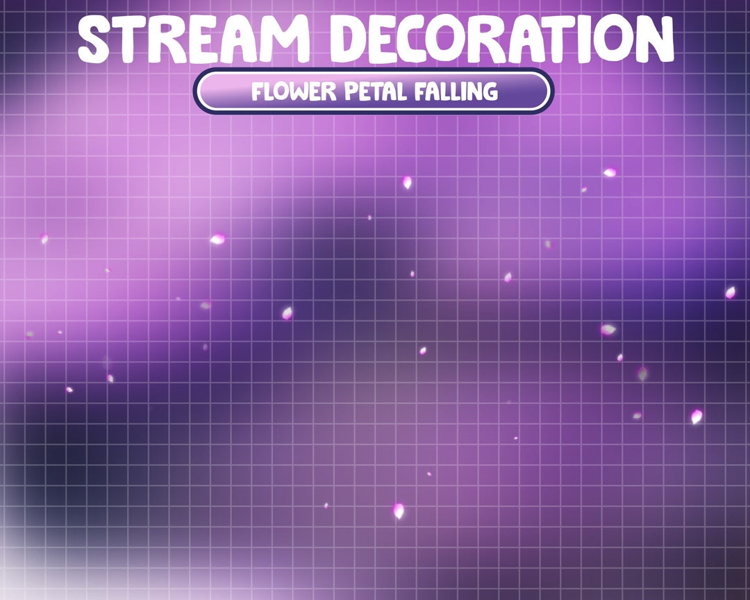 Animated Stream Decoration / Cozy Theme / Pink Sakura Cherry Blossom ...