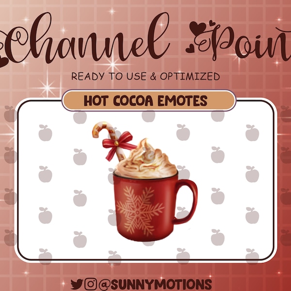 Hot Cocoa Emotes - Etsy