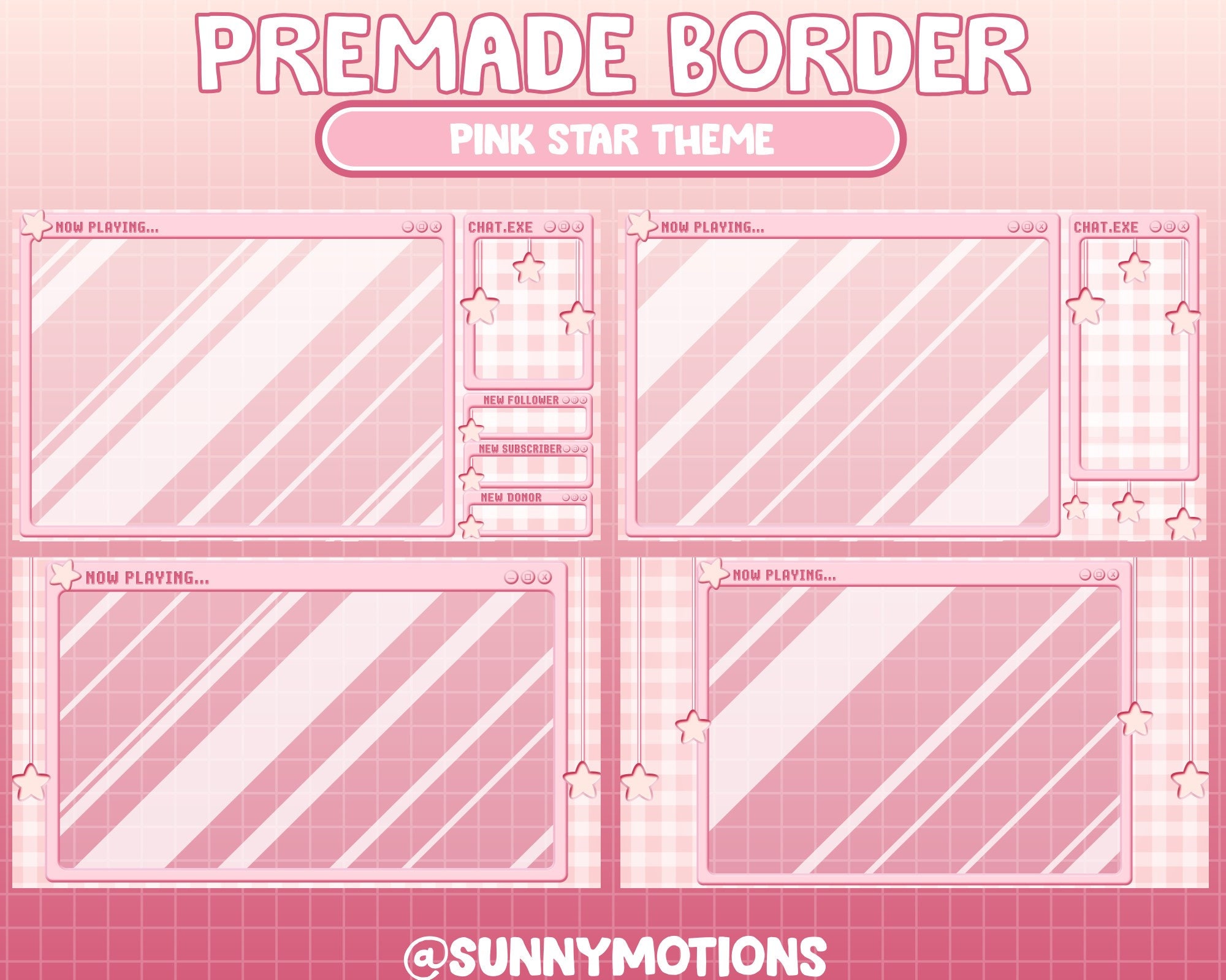 Digital Drawing & Illustration transition panels animated cute pink ...