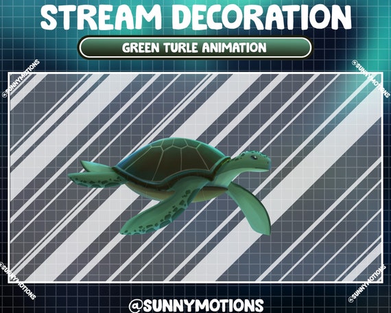 Animated Turtle Swimming