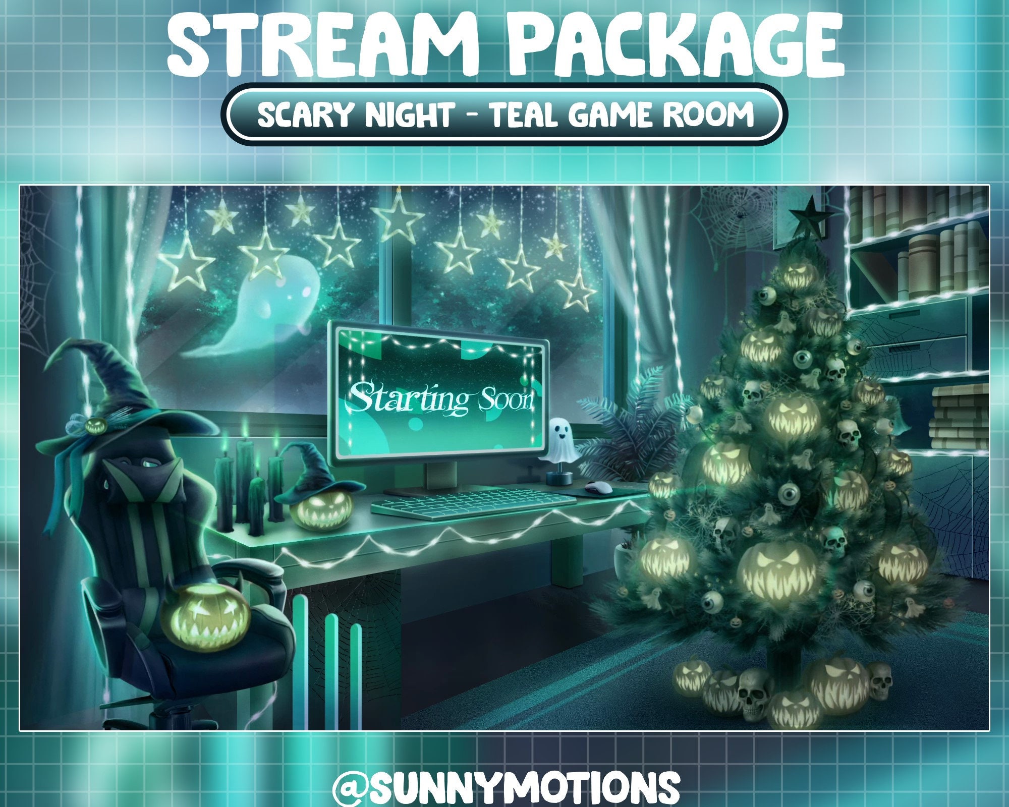 Animated Twitch Stream Package Overlay / Christmas Halloween Spooky ...
