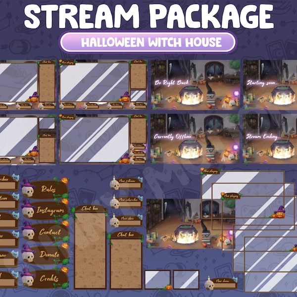 Halloween Twitch Overlay - Etsy