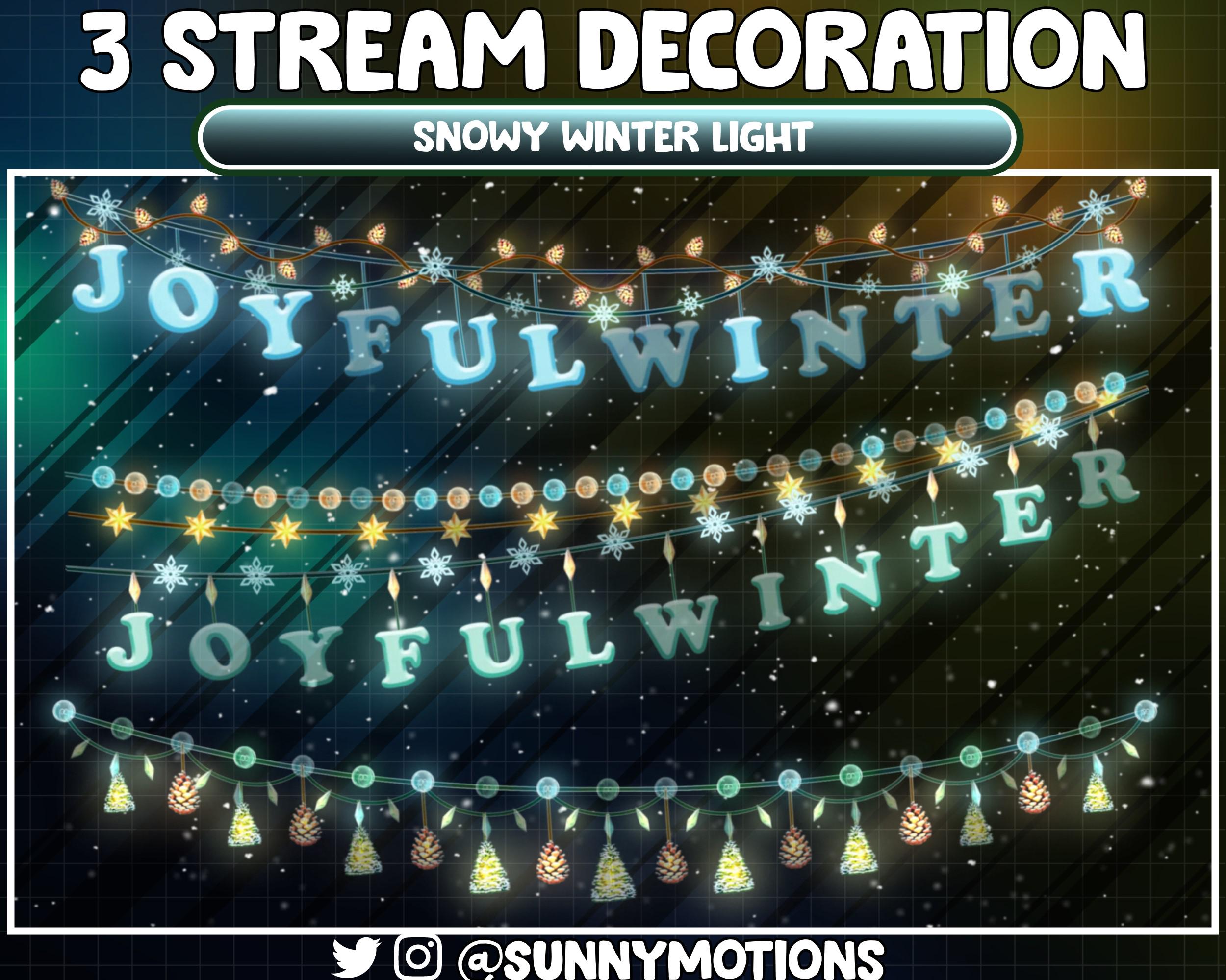 Animated Joy Winter Twinkle Light Stream Decoration With Xmas Tree ...