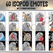60x Cute Chibi Isopod Twitch Emotes, Roly Poly Pug Emoji, Shrimp ...