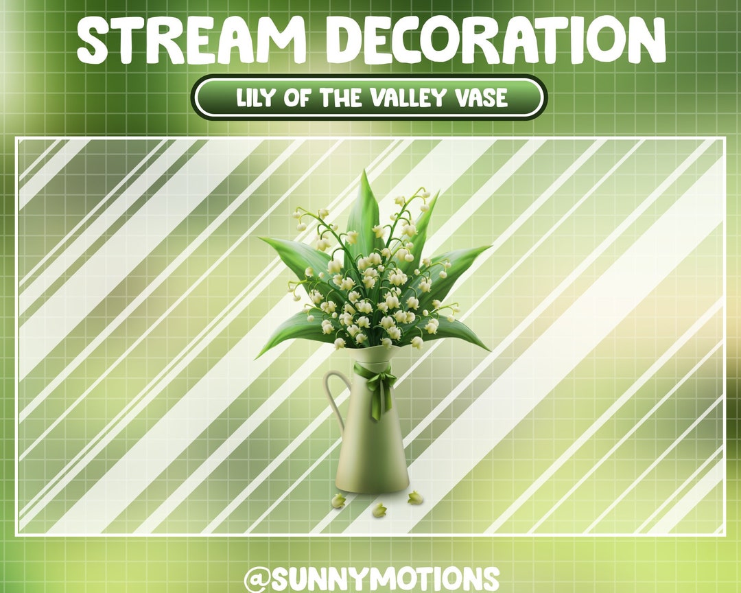 Animated Twitch Stream Decoration: Lily of the Valley Vase / Lofi ...