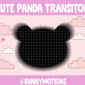 Cute Panda Bear Twitch Stinger Transition / Stream Graphics / Kawaii ...