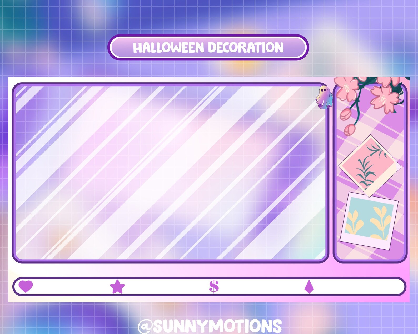 Full Animated Retro Lofi Aesthetic Twitch Stream Overlay / Witch House ...