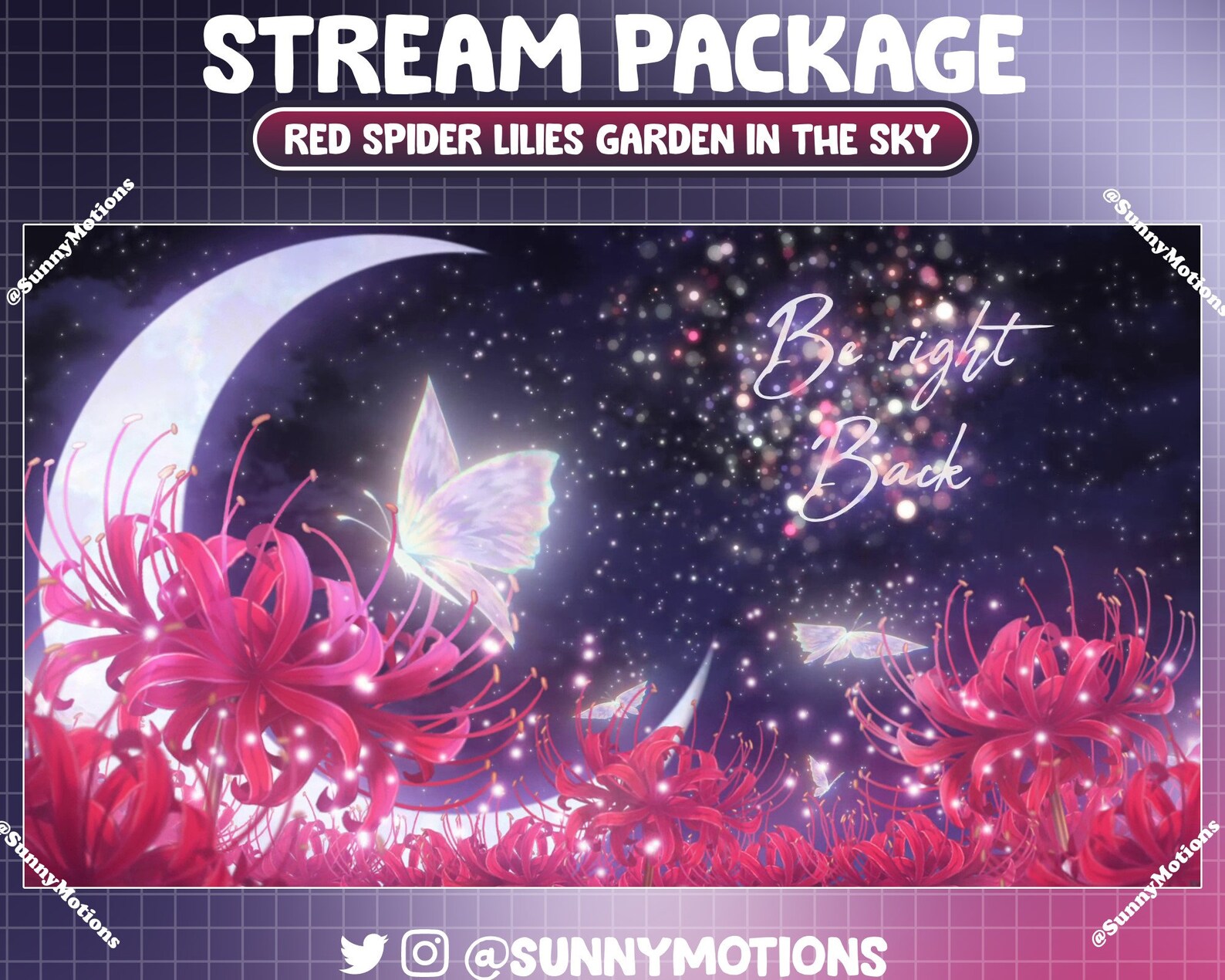 ANIMATED Stream Package: Field Red Spider Lily Sky Garden, Lycoris ...