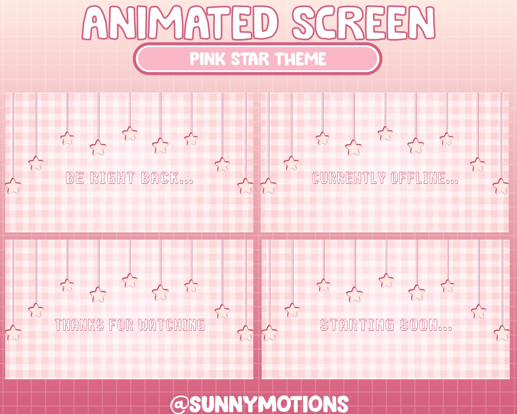 Digital Drawing & Illustration transition panels animated cute pink ...