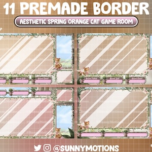 ANIMATED Stream Package: Aesthetic Spring Summer Pink Black Desk ...