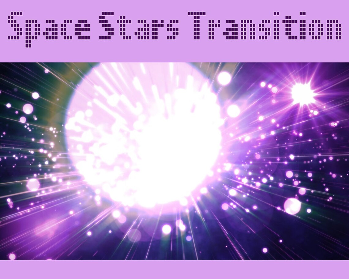 2x Space Stars Stinger Transition / Animated Twitch Scene | Etsy
