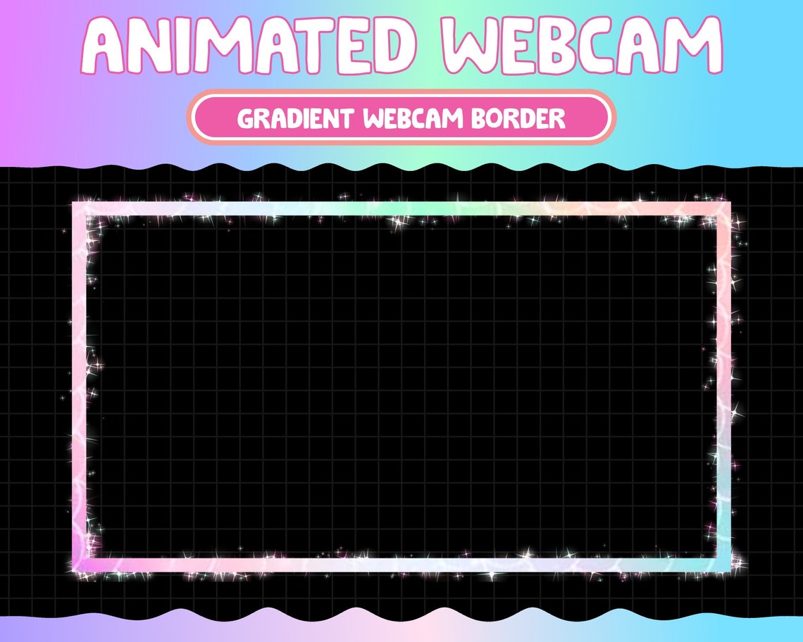 4x ANIMATED Twitch Fantasy Galaxy Webcam Border Frame / Kawaii - Etsy