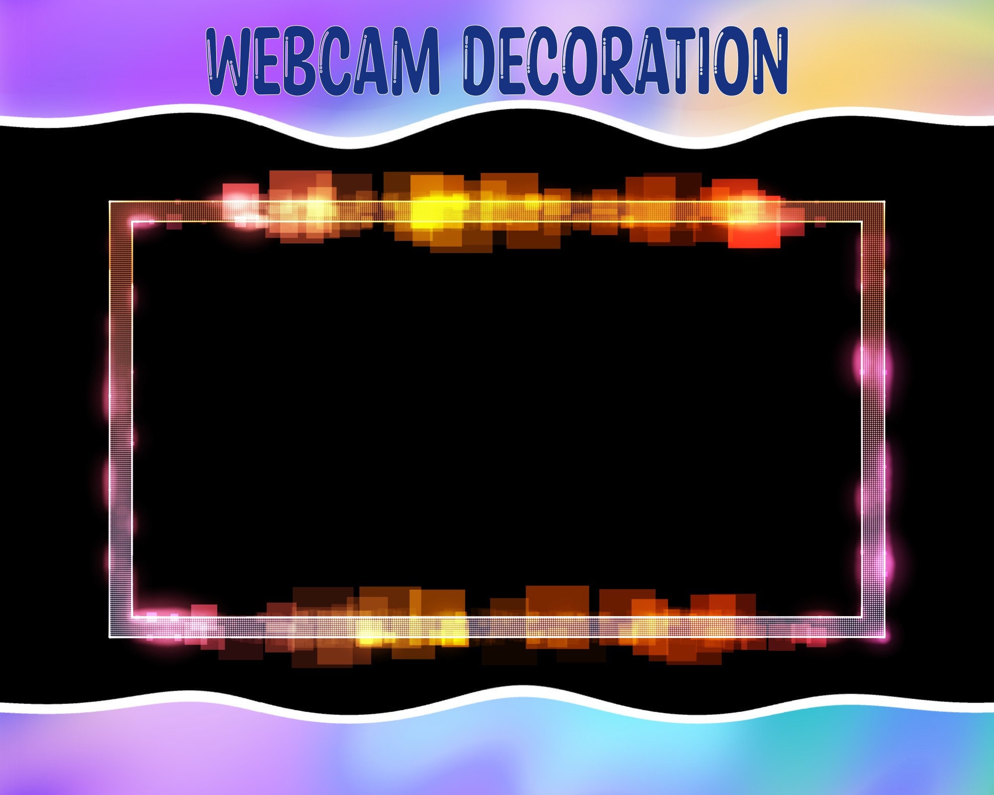 Twitch Animated Camera Overlay ANIMATED Camera Border | Etsy