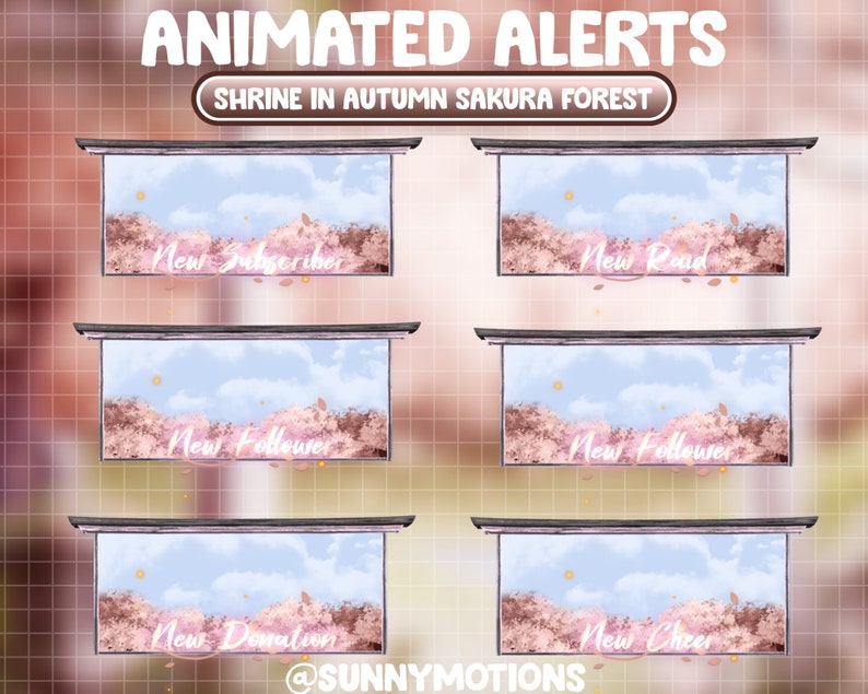 Animated Twitch Stream Package Overlay / Shrine Temple Day / - Etsy