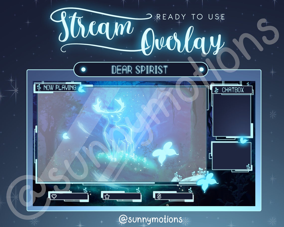 FULL ANIMATED Twitch Stream Package / Spirit Deer in Spirit Forest ...