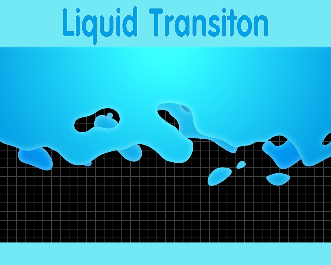 Animated Twitch Stinger Transition Animation / Ocean Blue Liquid Twitch ...
