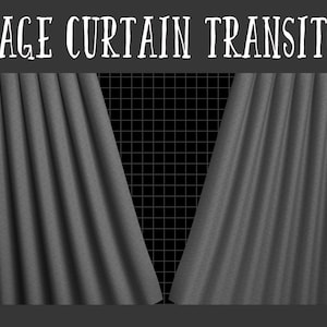 2x Black Stage Curtains Twitch Animated Stinger Transition Animation ...