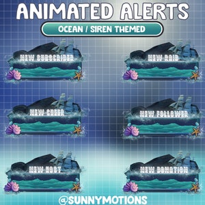 FULL ANIMATED Twitch Stream Package / Ocean Art Theme With Stunning ...