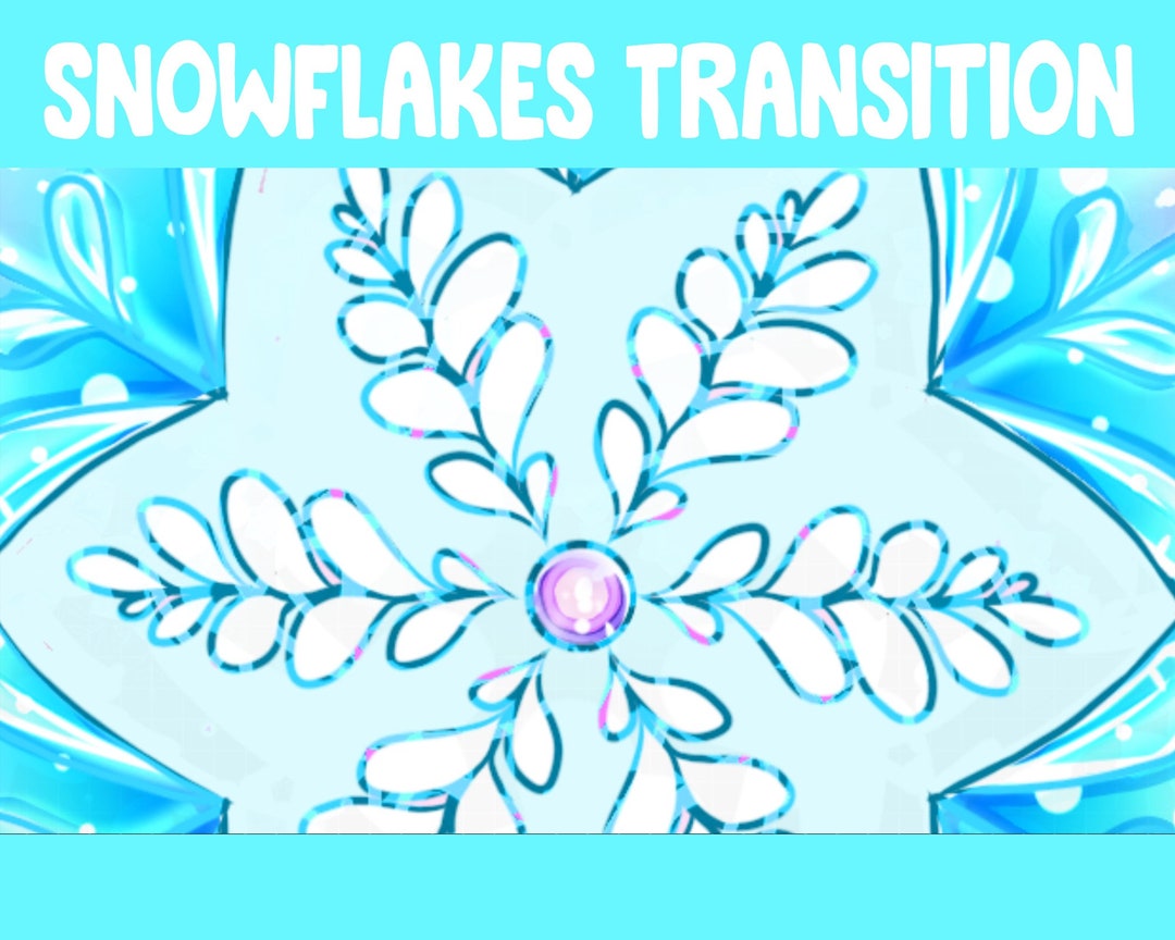 Animated Twitch Stinger Transition / Snow Flakes Falling / Freezing Ice ...