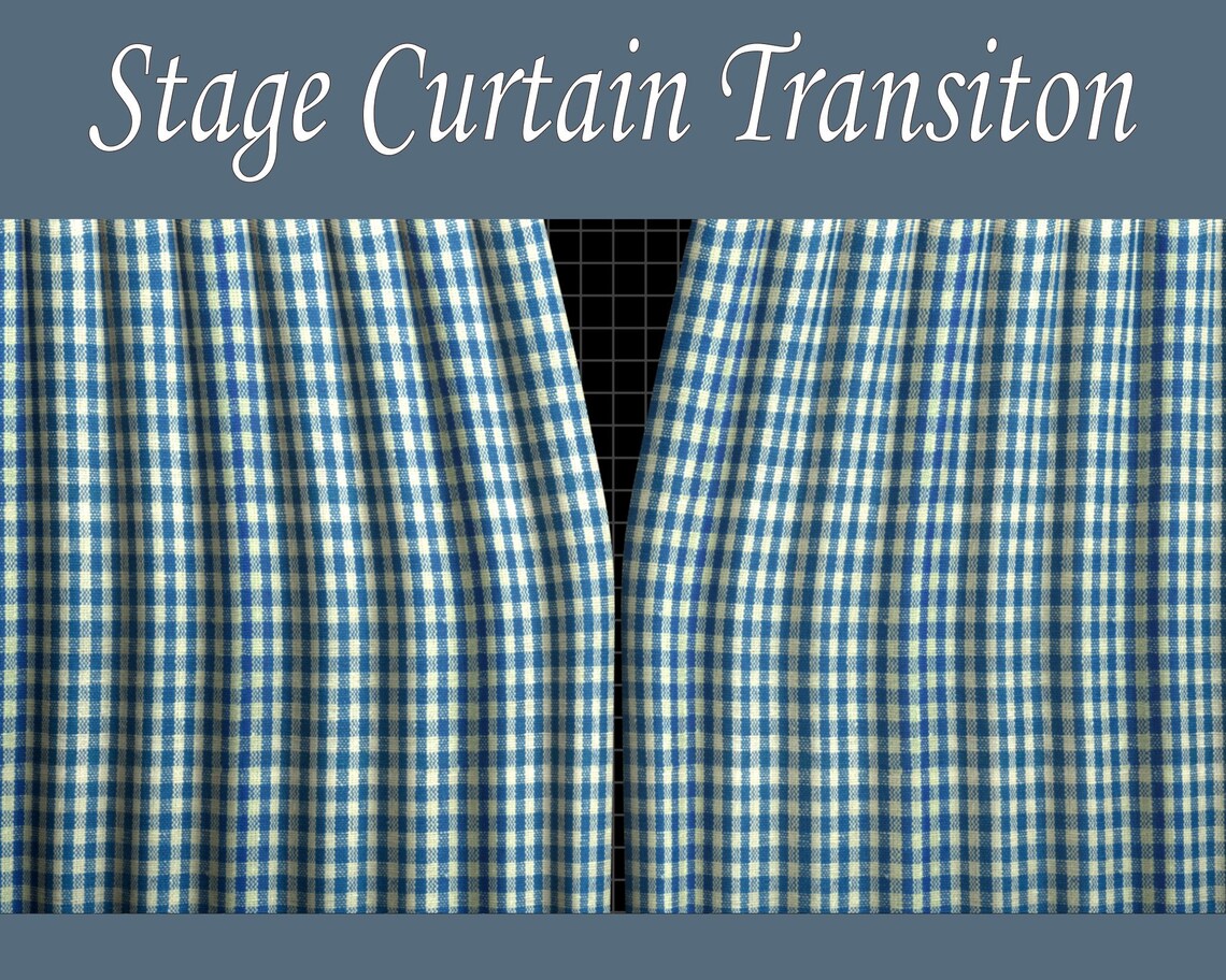 Checkered Fabric Circus Curtain Twitch Animated Stinger | Etsy