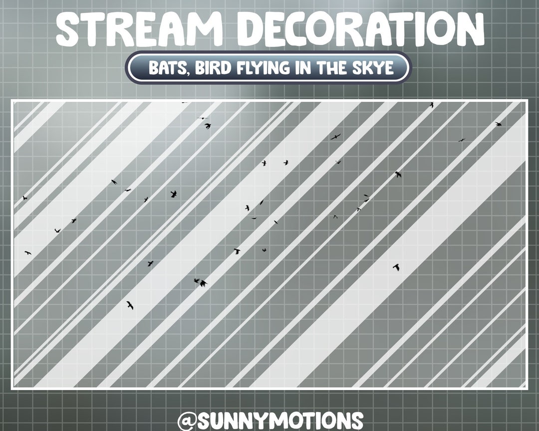 Animated Twitch Overlay Stream Decoration: Flying Bird, Raven, Crow ...