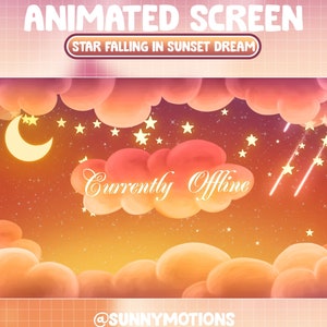 ANIMATED Twitch Stream Package / Cozy Magical Sunset Autumn Sky Overlay ...