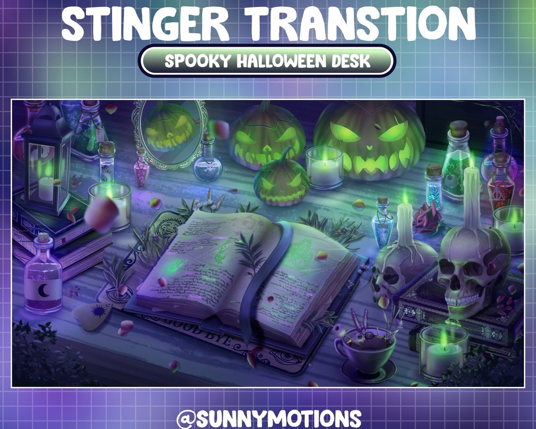 Animated Twitch Stream Stinger Transition: Devil Halloween Spooky Eyes ...