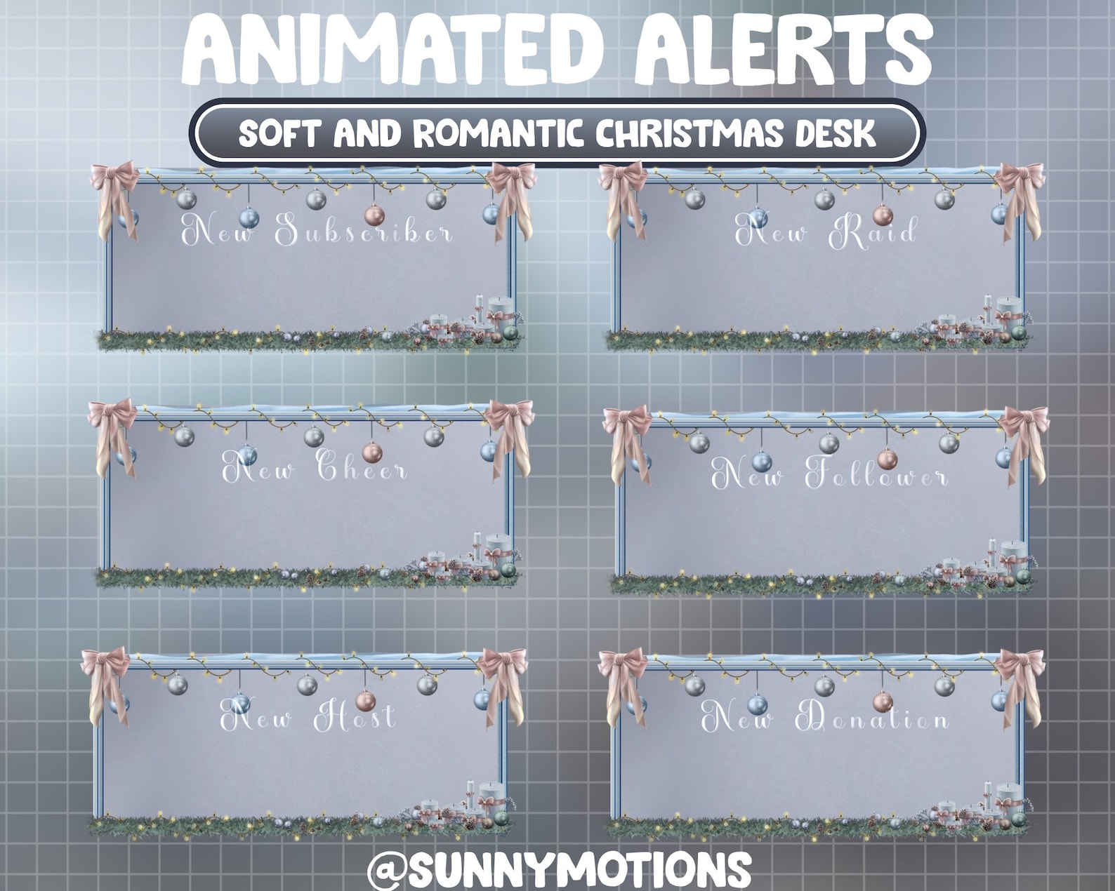 ANIMATED Christmas Twitch Overlay Stream Package / Lo-fi - Etsy