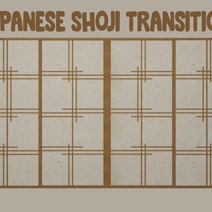 2x Animated Japanese Shoji Stinger Transition / Door Twitch Stream ...