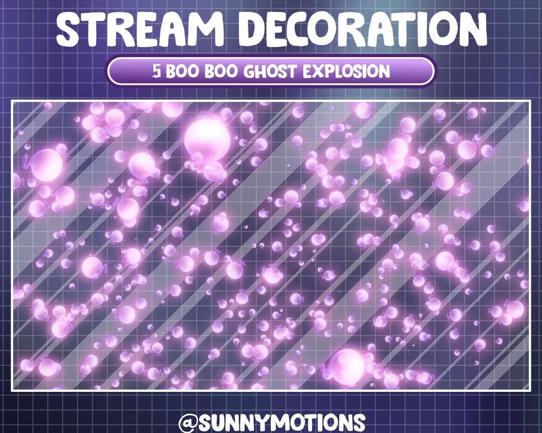 5 Animated Stream Decoration / Boo Boo Explosion Alerts / Lofi ...