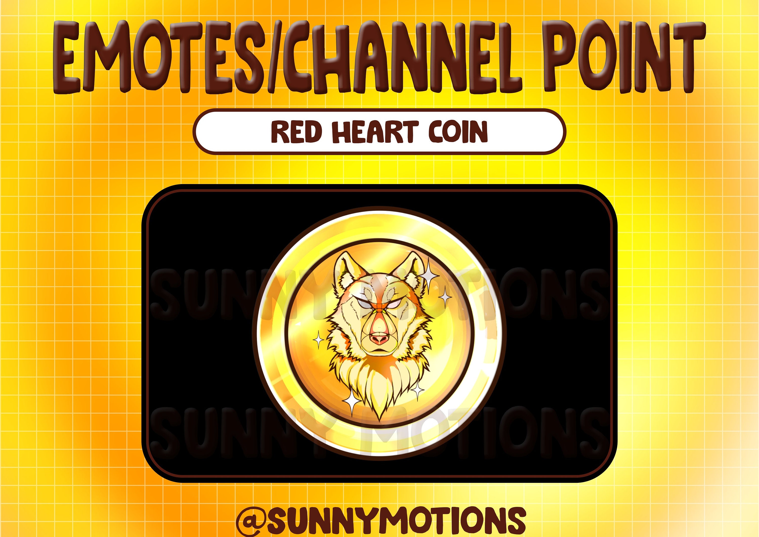 Twitch Cool Wolf Coin Emotes / Channel Points / Kawaii / Cute - Etsy