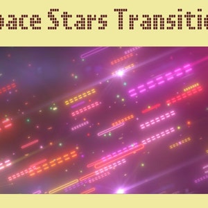 Space Stars Stinger Transition / Neon Lines Animated Twitch Scene ...