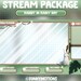 FULL ANIMATED Twitch Stream Package / Cute Dark Dreamy Rabbit - Etsy
