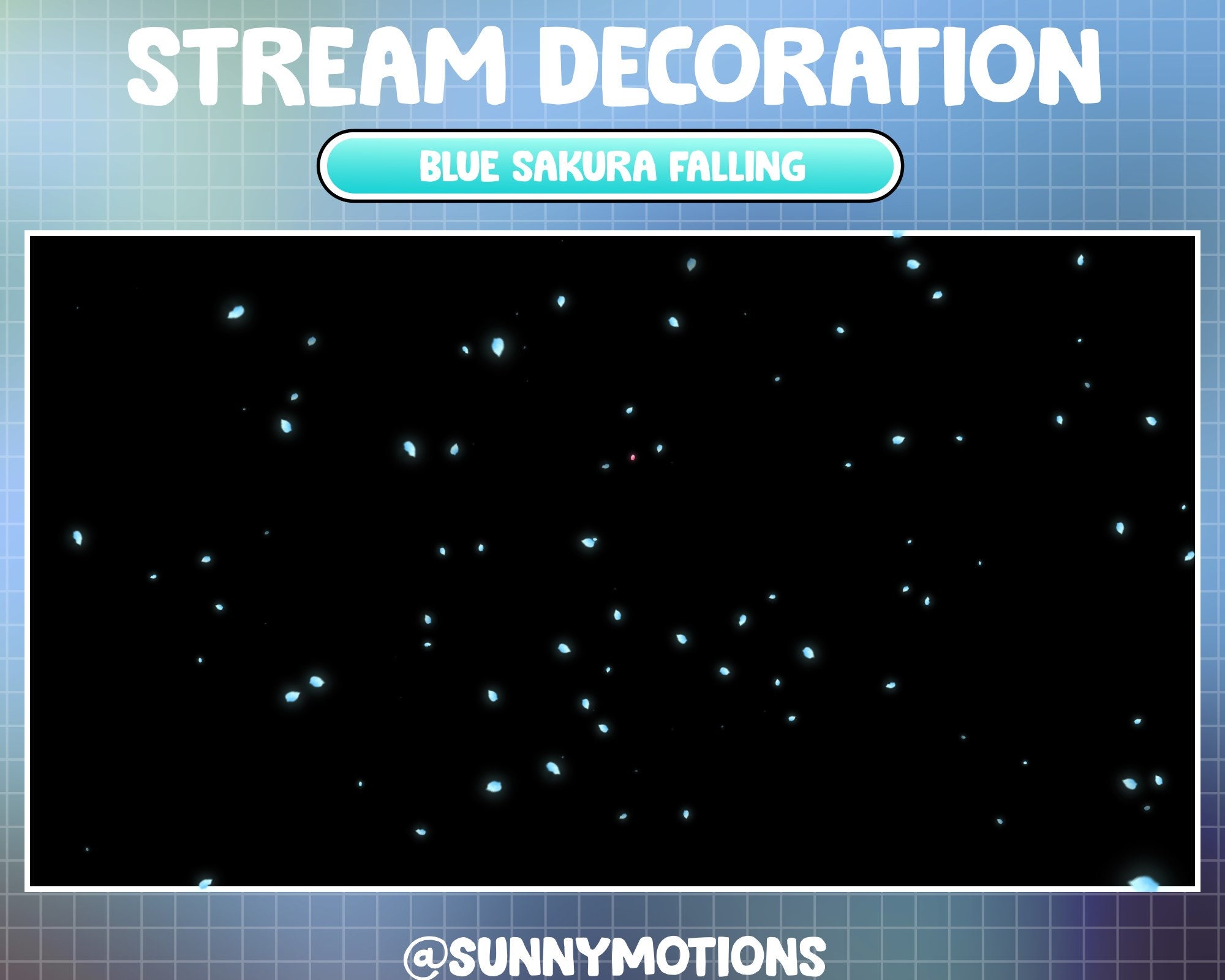 Magical Spring Spirit Flower Petal Cozy Theme Kawaii Twitch Overlay ...