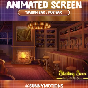 FULL ANIMATED Twitch Stream Package / Cozy Warm House Overlay / Tavern ...