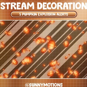 5 Animated Stream Decoration / Pumpkin Explosion Alerts / Lofi ...