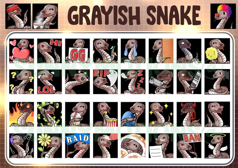 35 Grayish Black With Red Eyes Snake Twitch Discord Mixer Youtube ...
