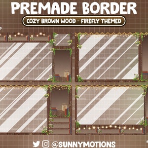 ANIMATED Stream Package: Aesthetic Warm Cozy Brown Wood Fall House ...