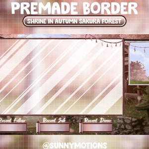 Animated Twitch Stream Package Overlay / Shrine Temple Day / Aesthetic ...