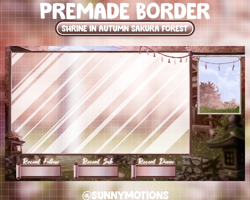 Animated Twitch Stream Package Overlay / Shrine Temple Day / - Etsy