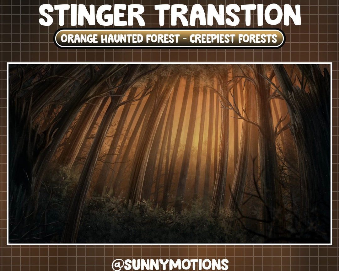 Animated Stream Stinger Transition: Orang Haunted Forest Twitch ...