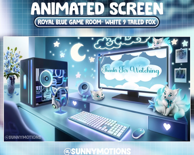 ANIMATED Twitch Overlay Stream Package / Aesthetic Lily Flower - Etsy