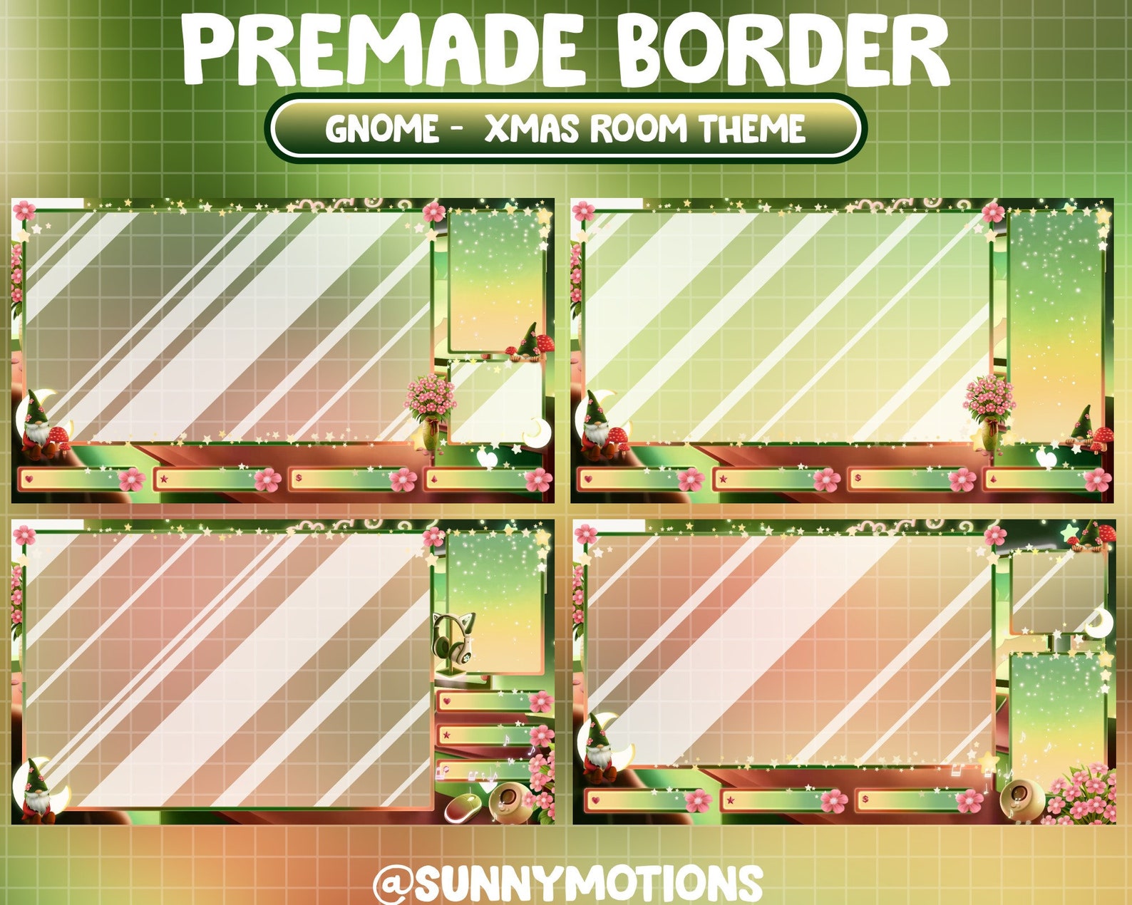 ANIMATED Twitch Overlay Stream Package / Lo-fi Aesthetic Retro PC Set ...