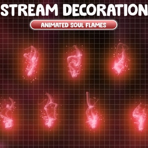 Animated Stream Decoration Red Soul Flames / Mythology / Magical Fire ...