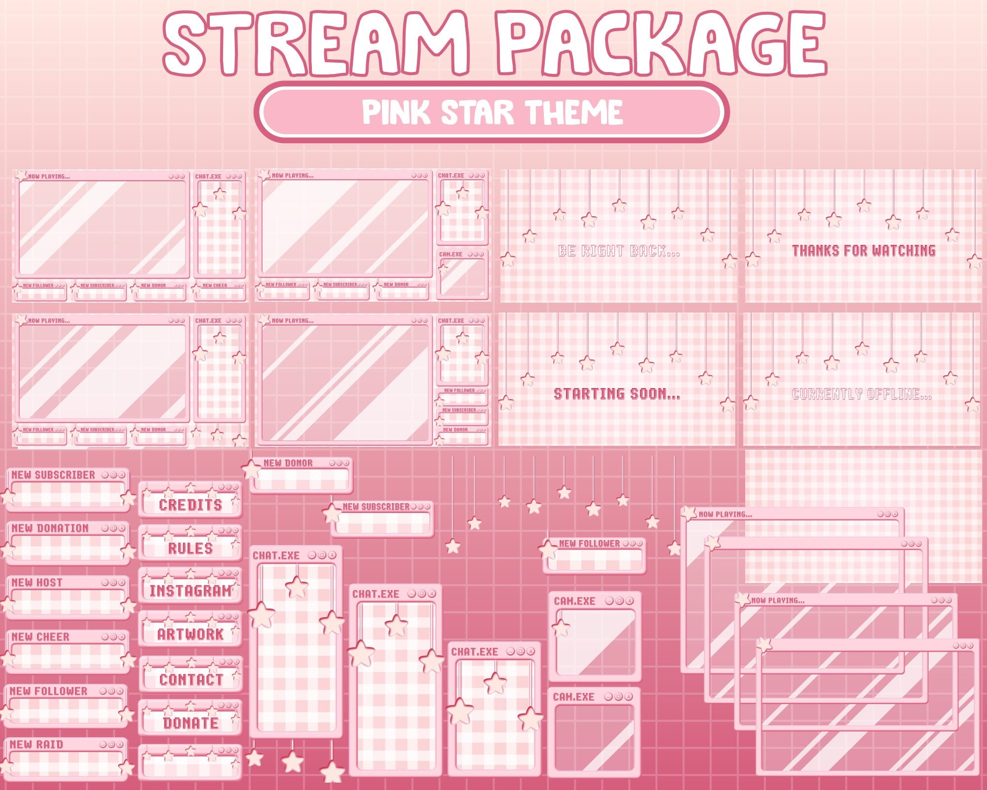 Digital Drawing & Illustration transition panels animated cute pink ...