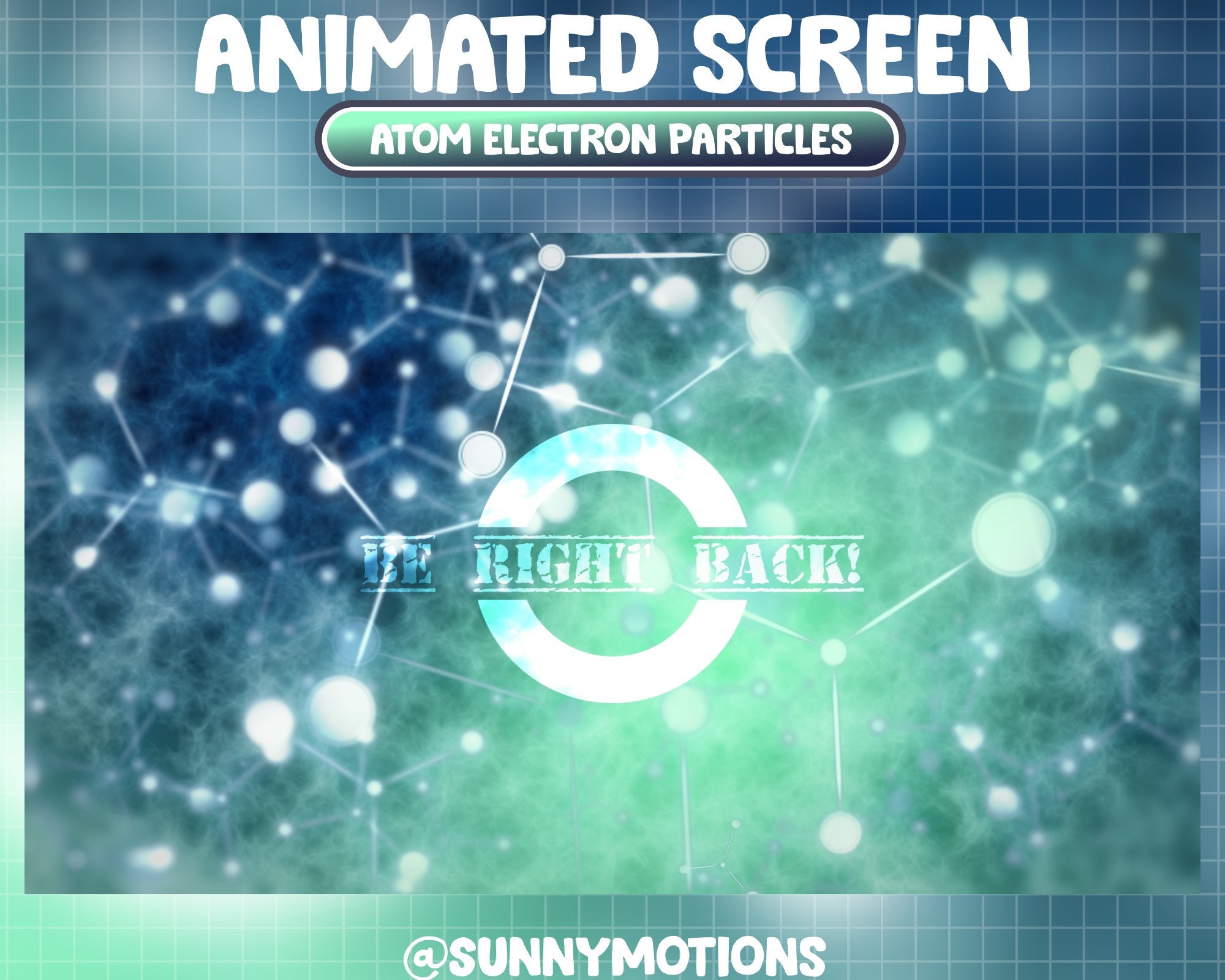 FULL ANIMATED Twitch Stream Package / Atomic Electron Particles / Atom ...