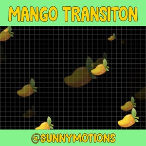 Mango Fruit Animated Twitch Scene Stinger Transition - Kawaii Orange ...