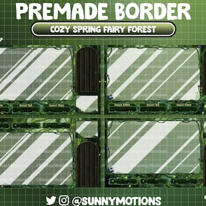 ANIMATED Stream Package: Aesthetic Lo-fi Green Fairy Spring Forest ...