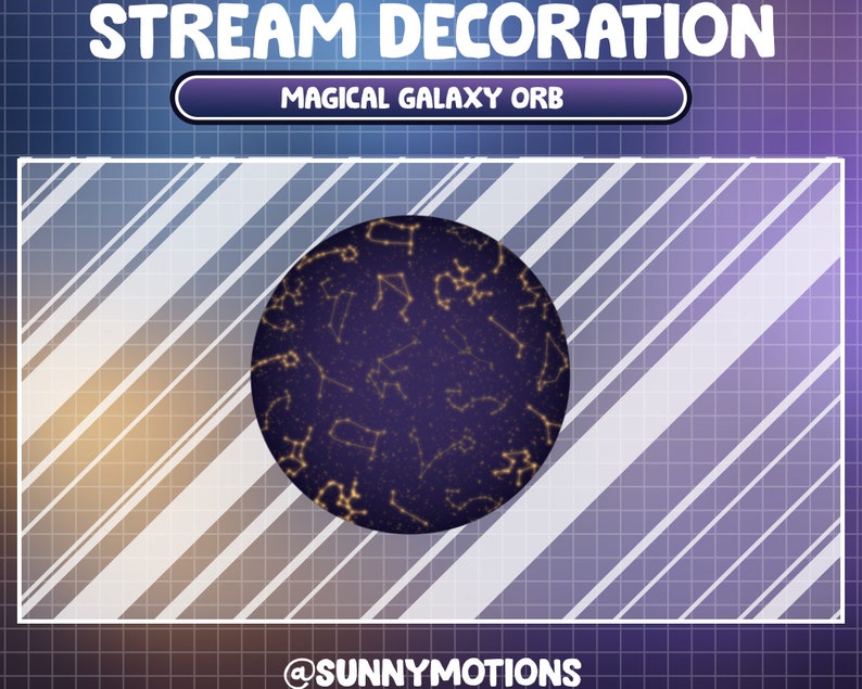 Animated Stream Decoration: Galaxy Crystal Orb Twitch Overlay, Ball ...