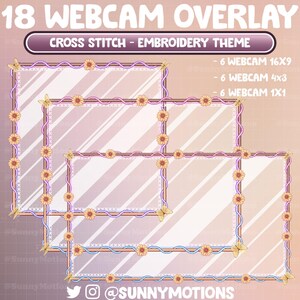 18 Animated Lo-fi Aesthetic Summer Autumn Vibes Webcam Overlay ...